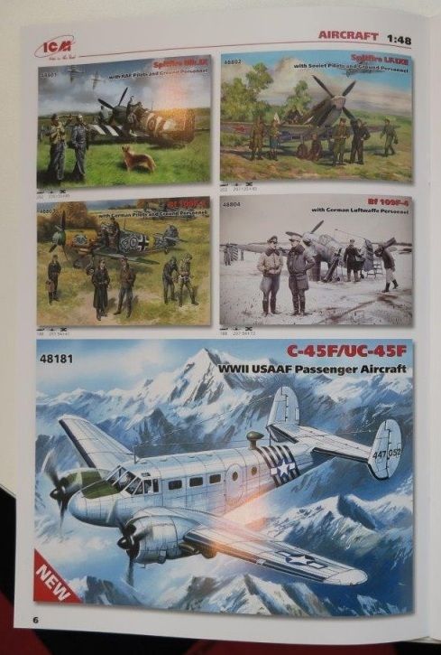 1/48 - Beech C-45F/UC-45F Expeditor, AT-7C/SNB-2C Navigator, JRB-4 & C-18S by ICM - released ...