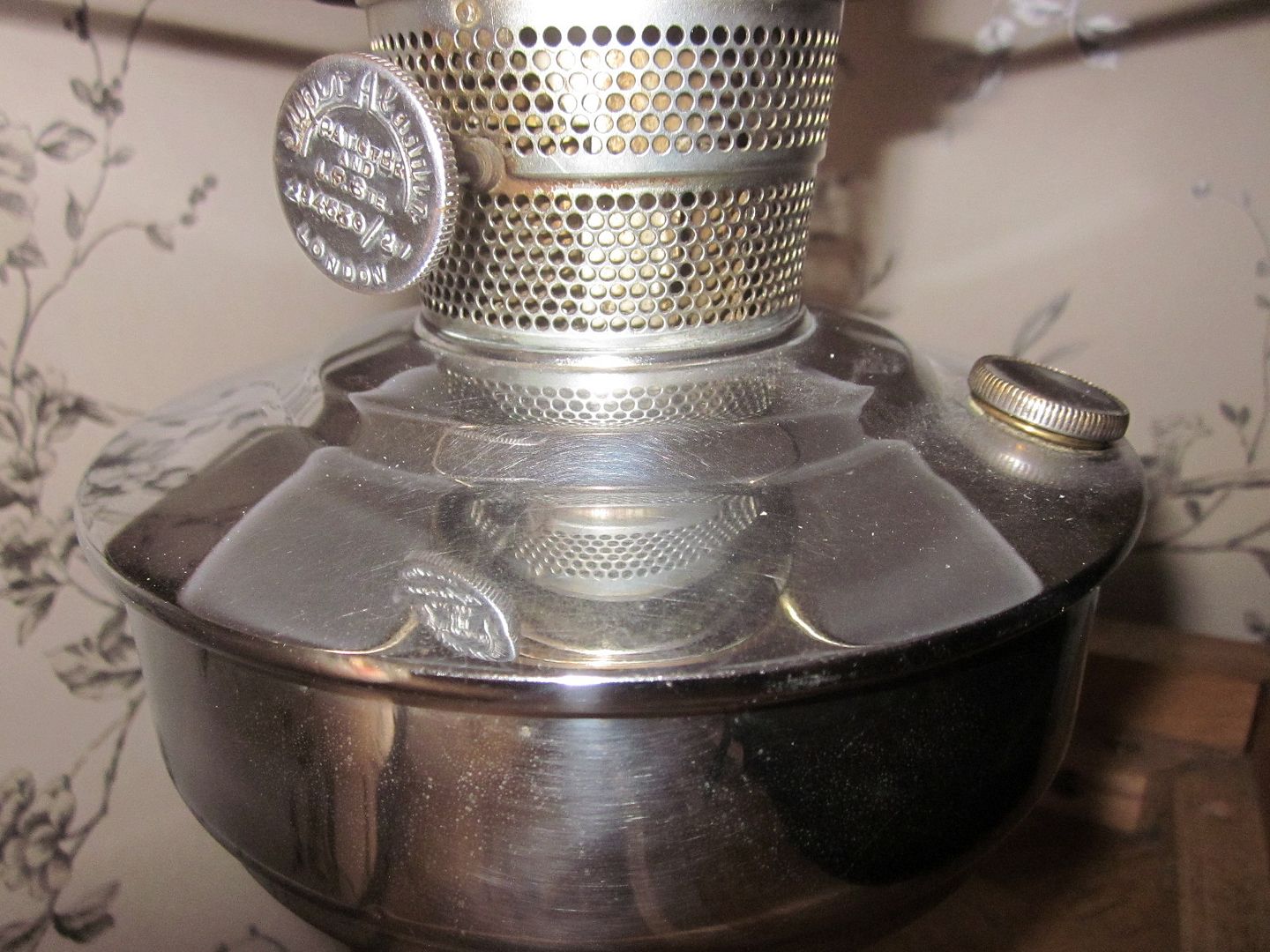 Lovely Large Vintage Super Aladdin 27 Orange Glass And Chrome Oil Lamp 1960s1970s Ebay
